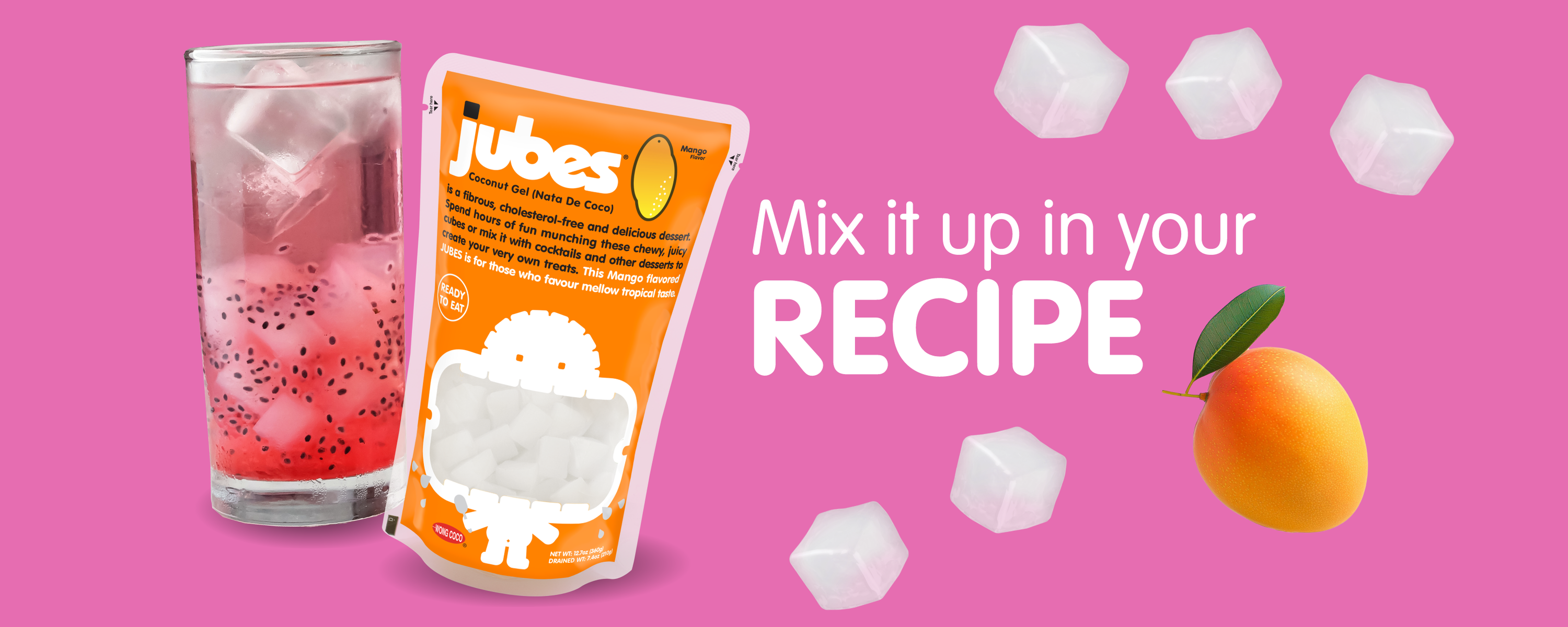 Jubes USA | Coconut Gel Cubes | Refreshing Dessert Packed with Fiber ...
